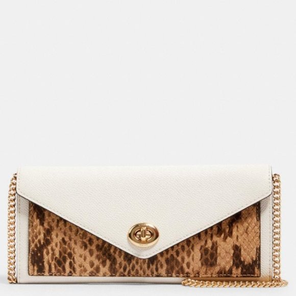 Coach | Bags | Coach Slim Envelope Wallet With Chain | Poshmark
